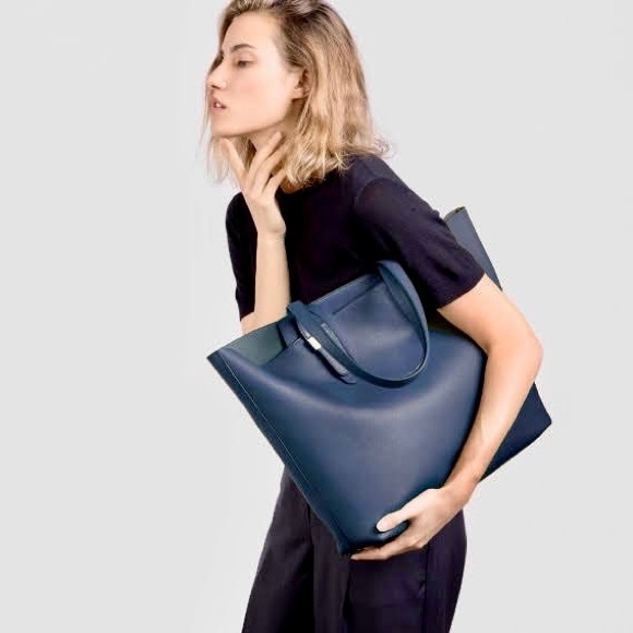 Everlane | Bags | Everlane Petra Market Italian Leather Tote Bag In ...